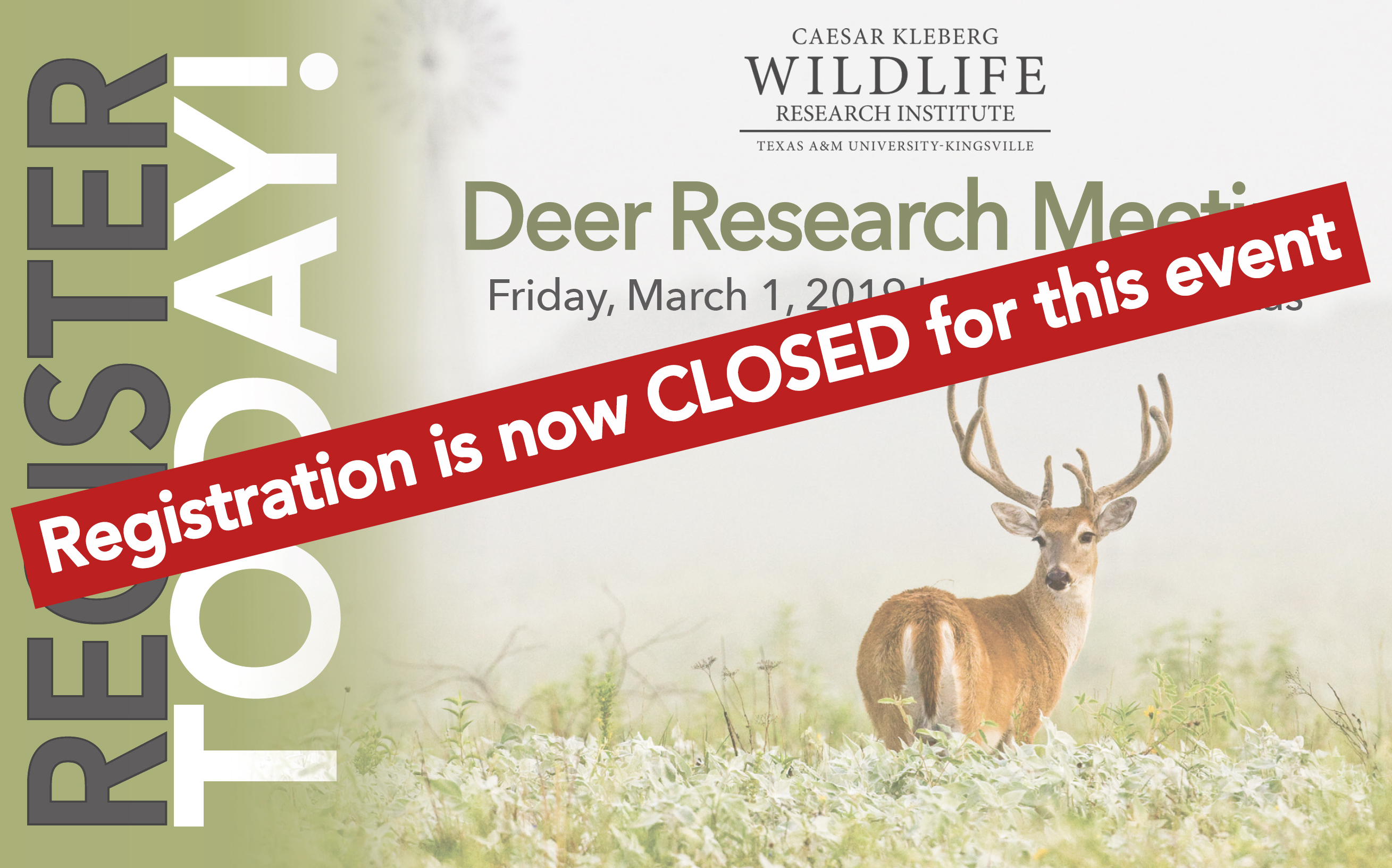 2019 Deer Research Meeting | Caesar Kleberg Wildlife Research Institute